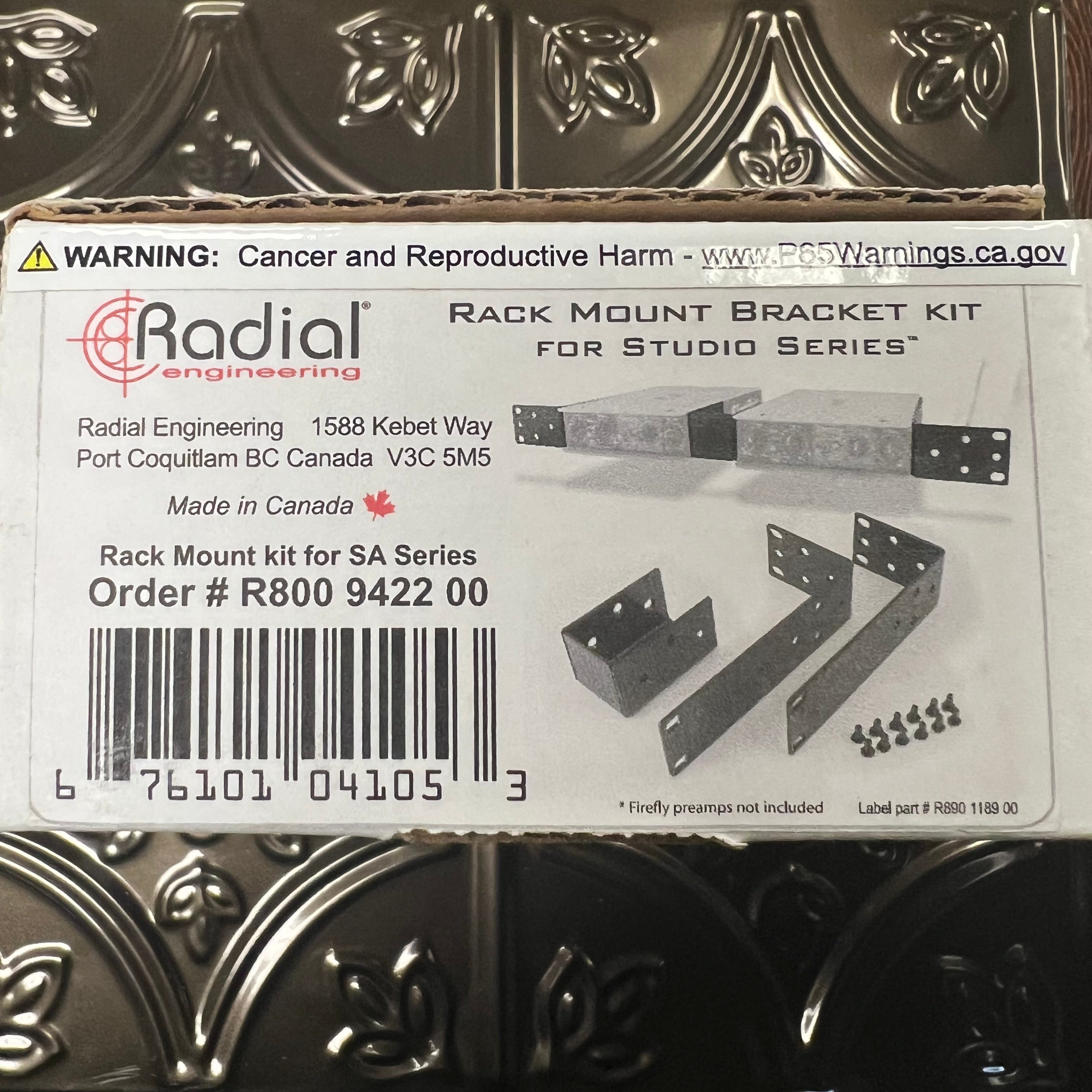 Used Radial Rack Mount Bracket Kit for Studio Series